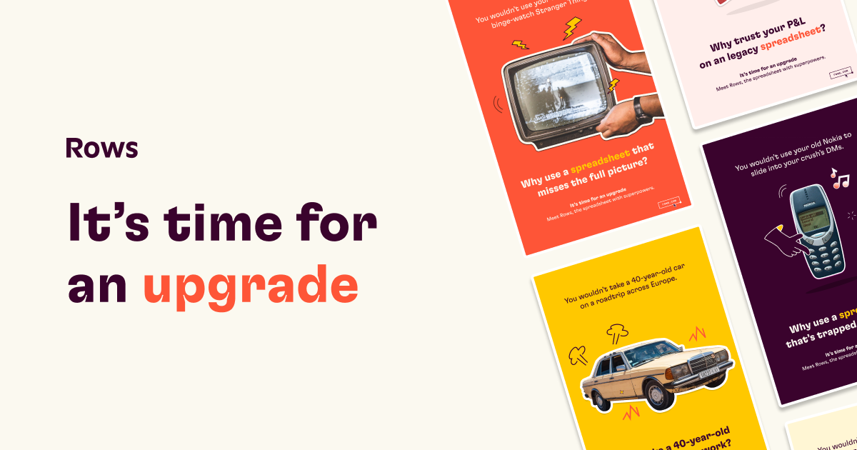 It’s time for an upgrade | Rows